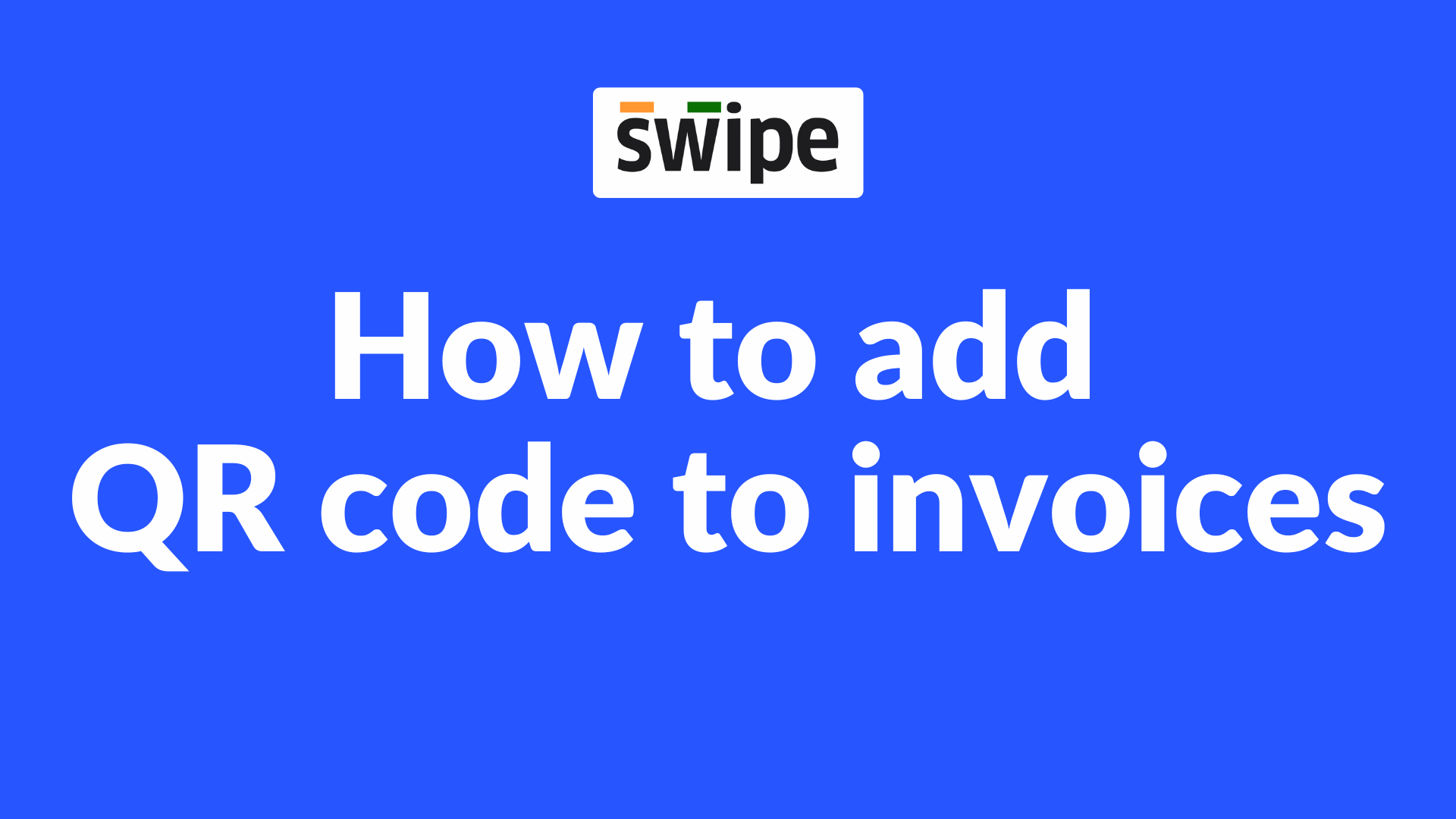 How to add QR code to invoices on the web